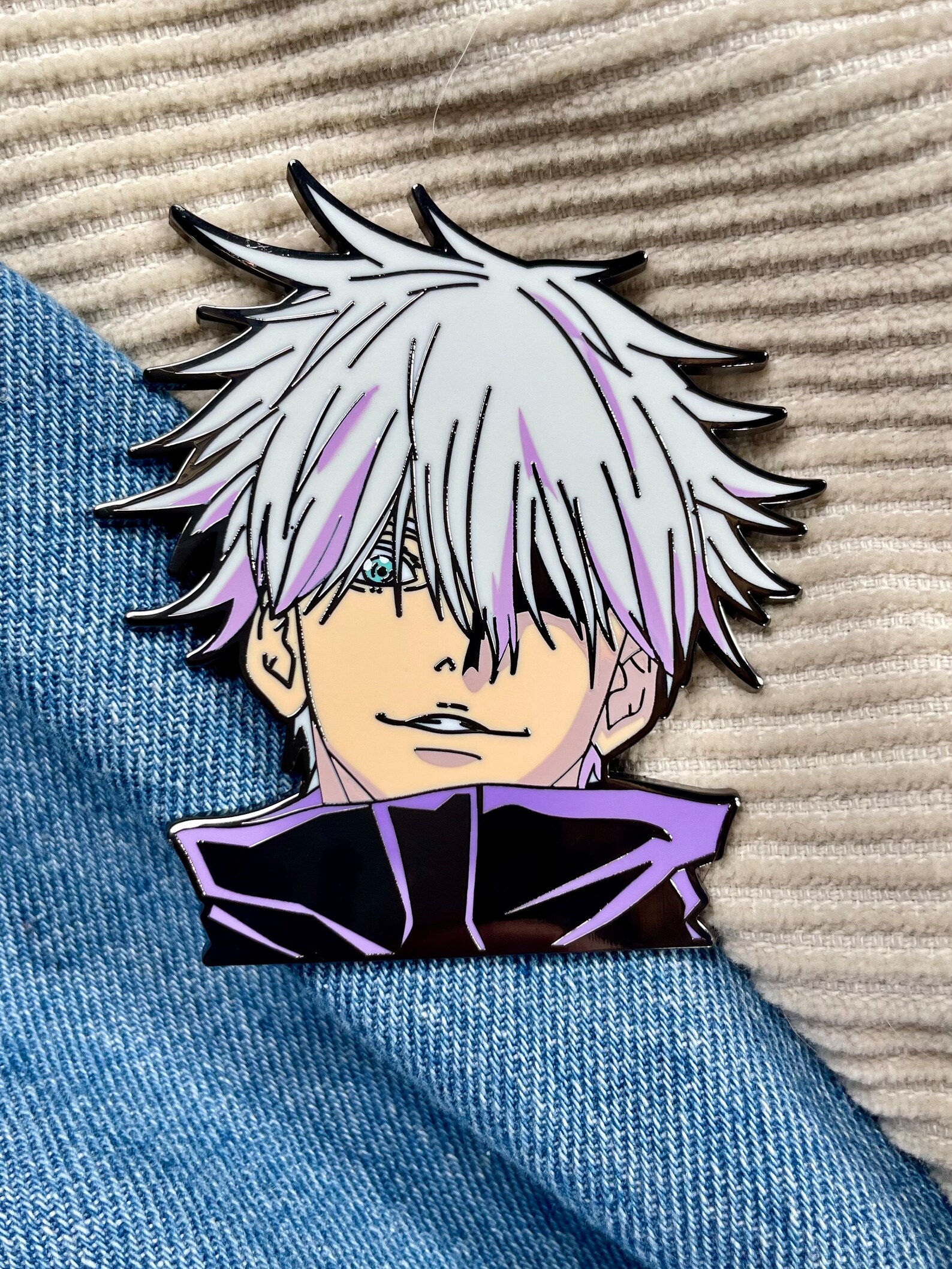 Gojo Jujutsu Kaisen Enamel Pin Badge Fast UK Delivery - Etsy UK
