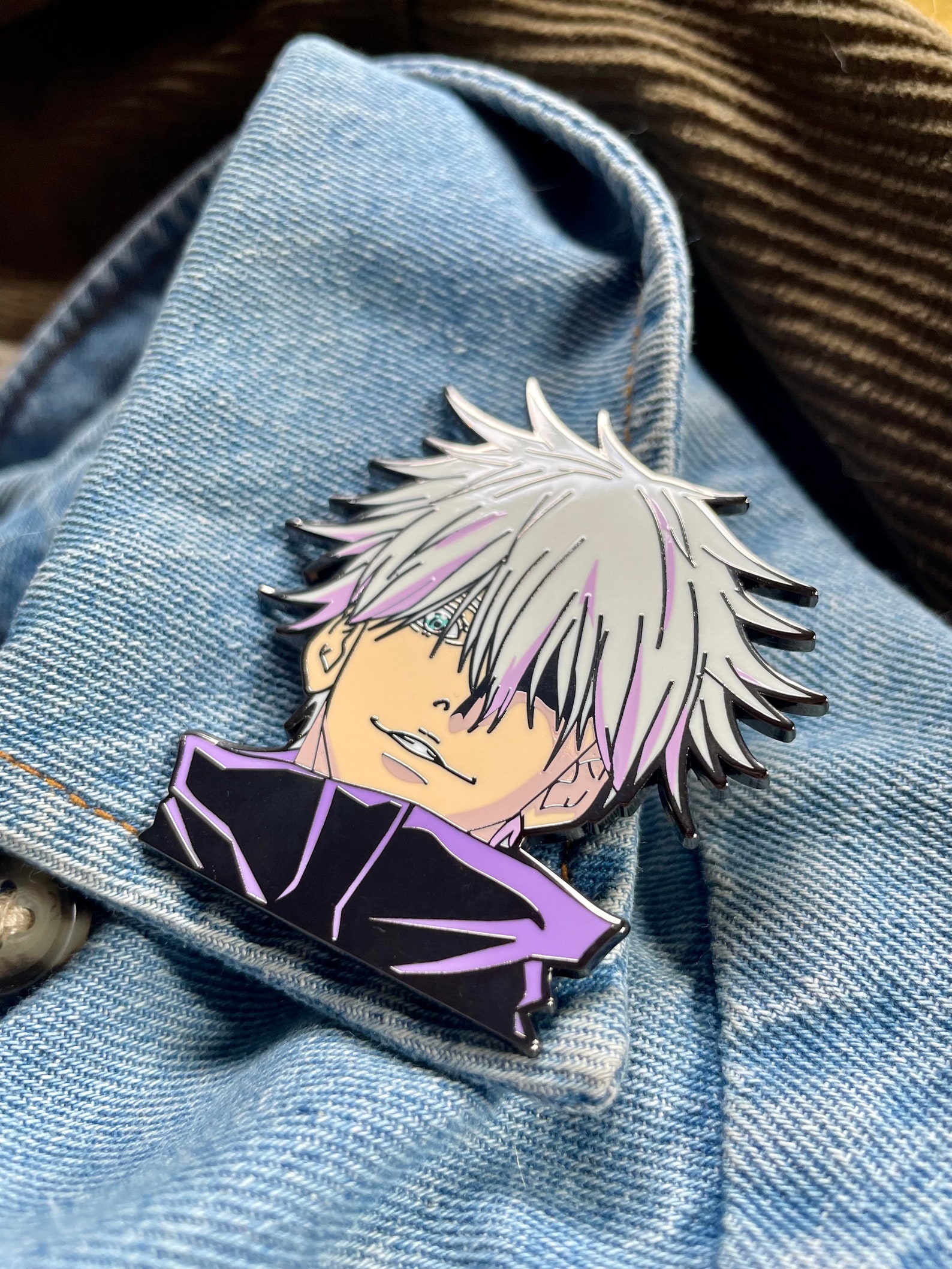 Gojo Jujutsu Kaisen Enamel Pin Badge Fast UK Delivery - Etsy UK