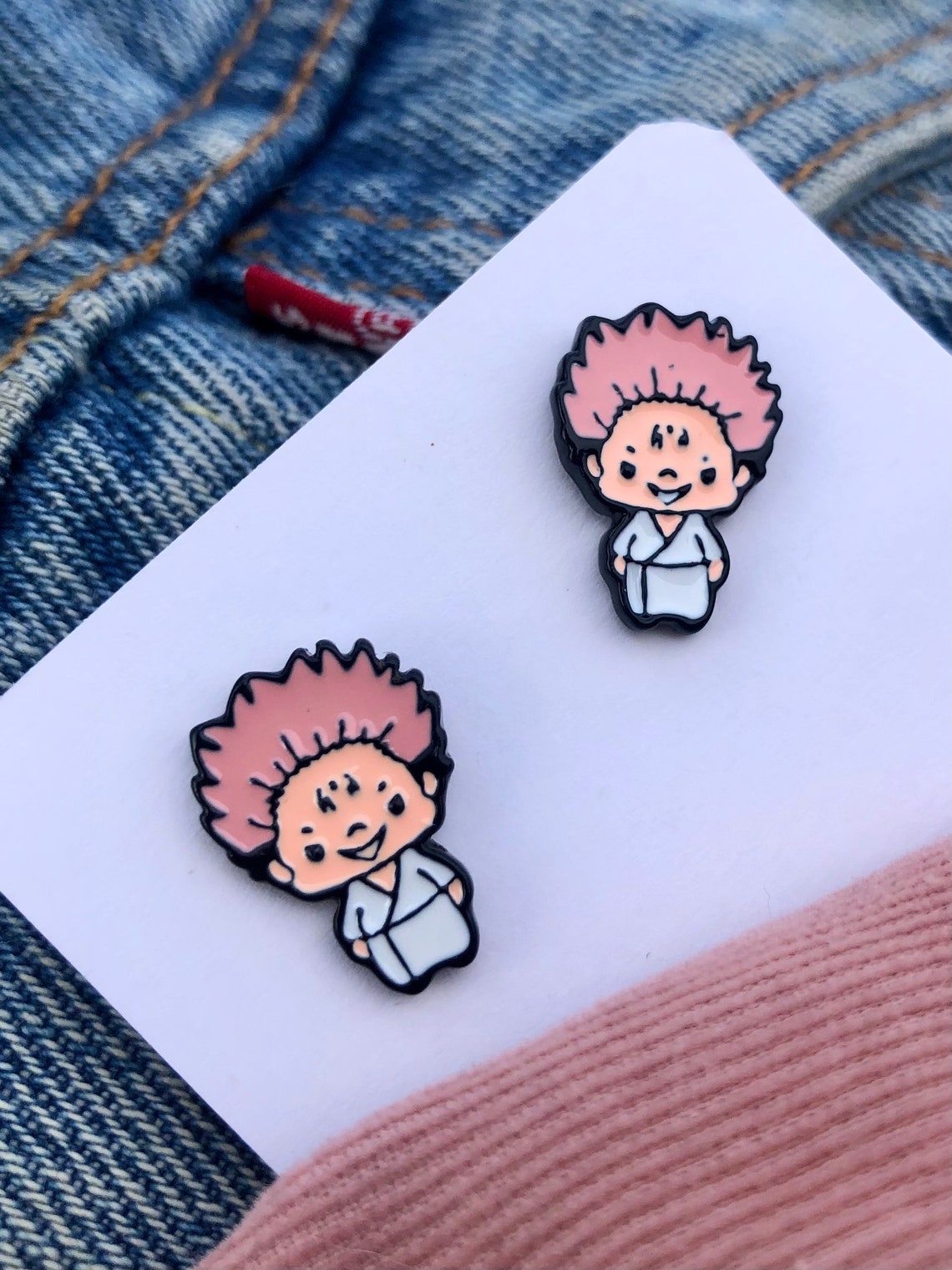 Sukuna | Jujutsu Kaisen | Enamel Stud Earrings | Anime Manga Gifts ...