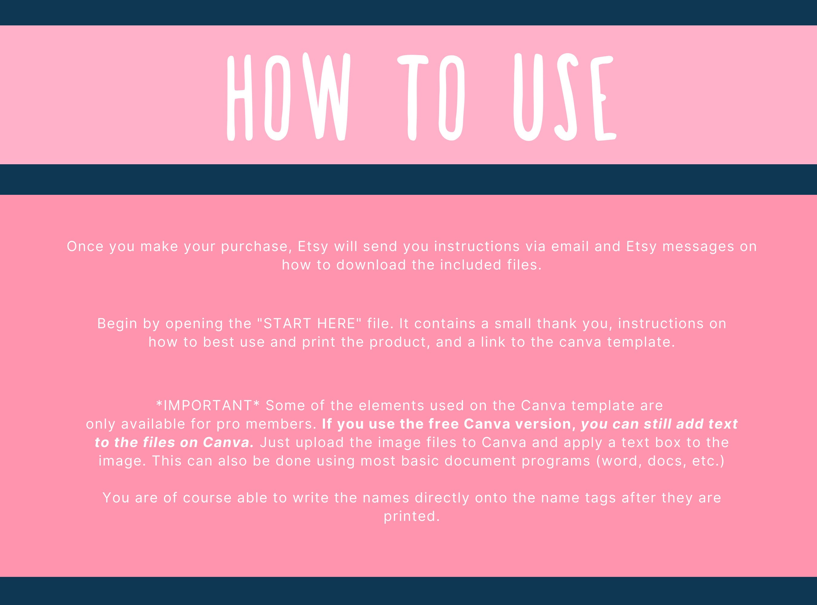 Dog Name Tags Customizable Student Desk or Office Instant Image ...