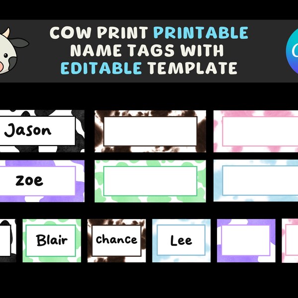 Farmhouse Student Name Tags - Etsy