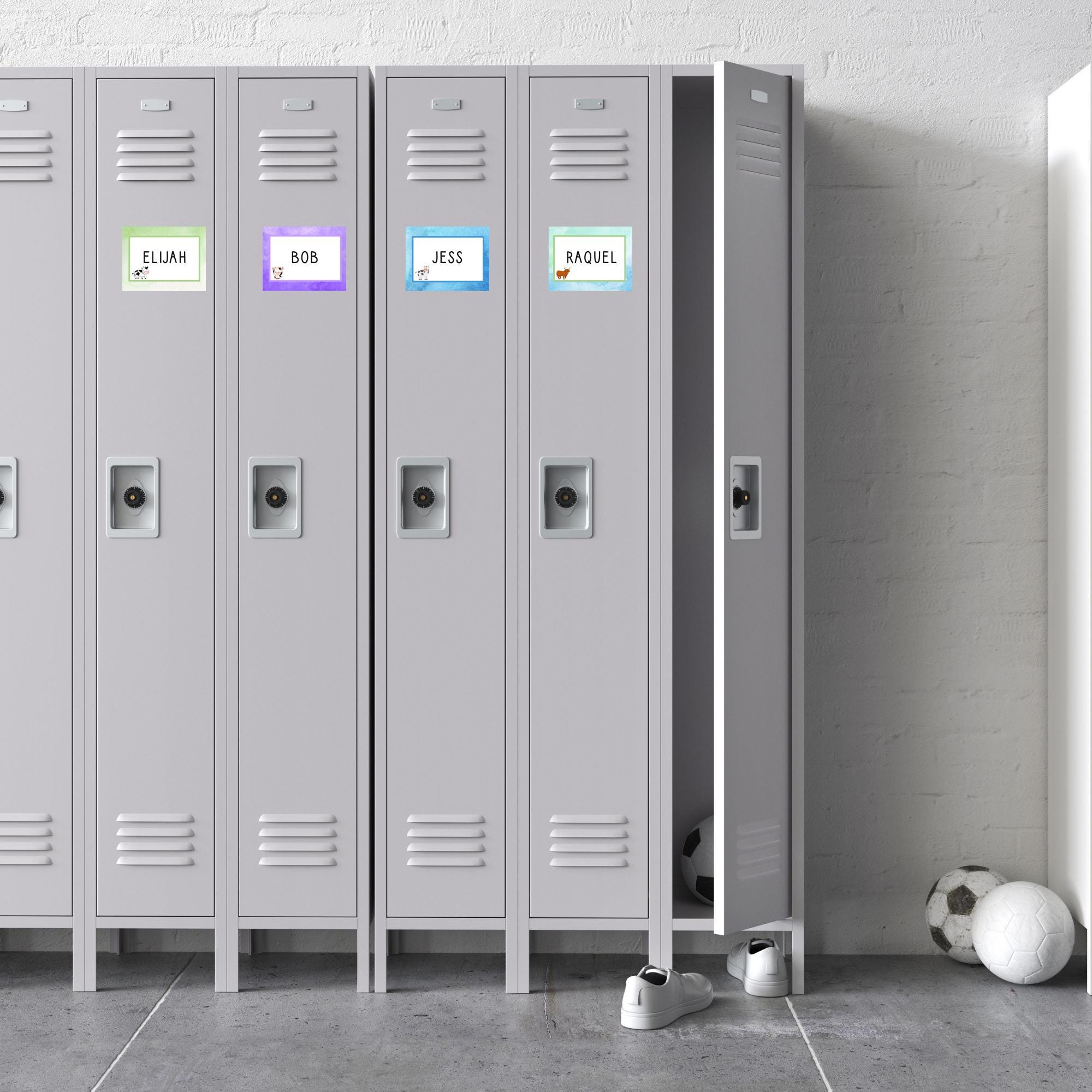 Cows Classroom Name Tag Bundle: Canva Editable Classroom Printable Name ...