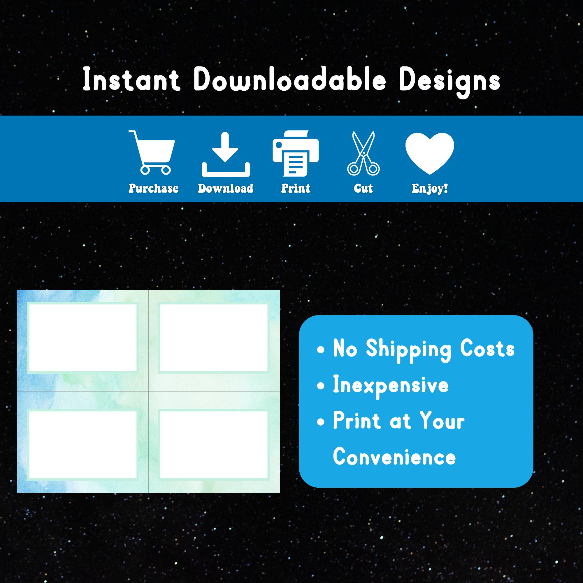 Pastel Watercolor Customizable Name Tags | Images & Canva Template ...