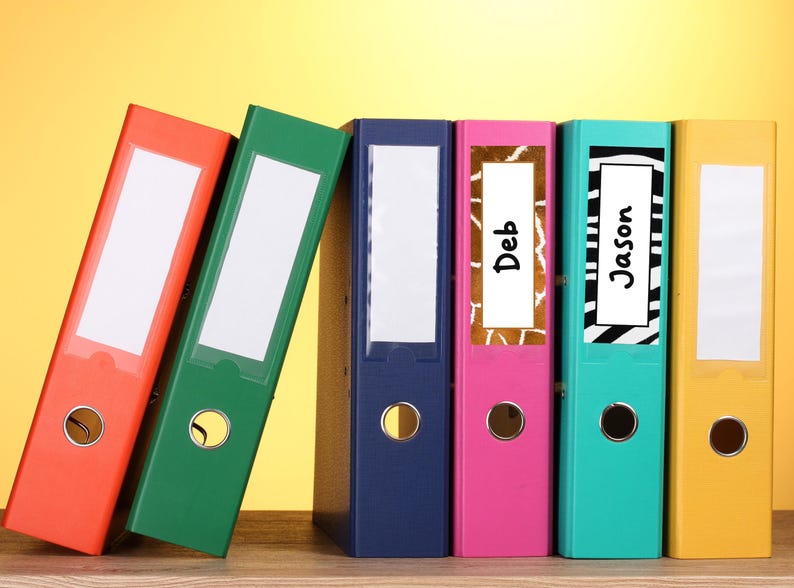 Animal Print Editable Printable Classroom Office Student Desk Name Tags ...