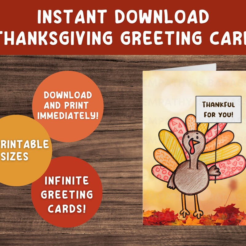 Turkey Card - Etsy