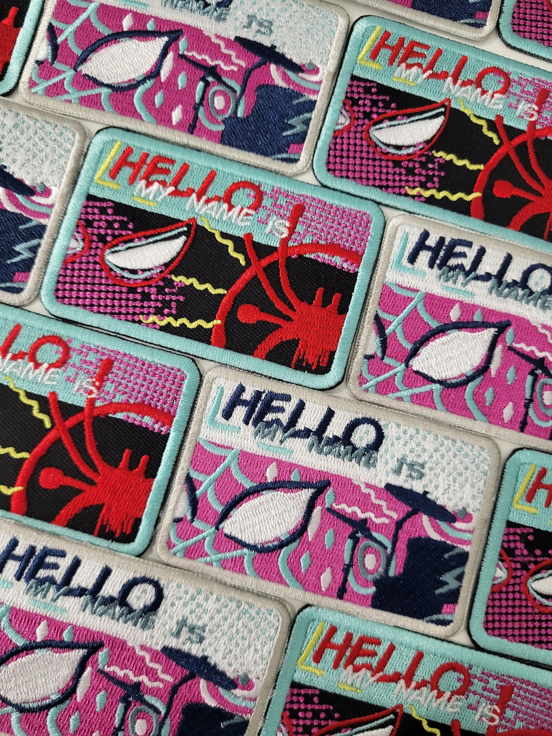 HELLO My Name is Spidey Collage Embroidered Patch - Etsy