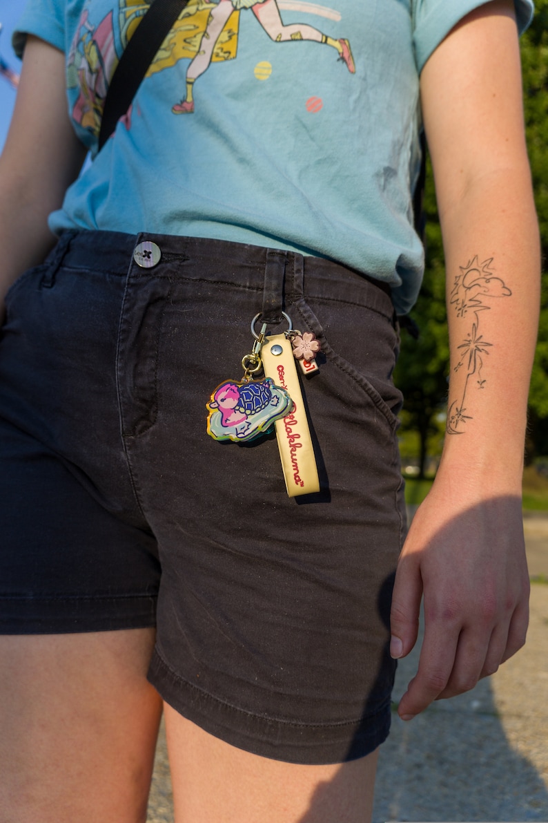 Turtle Duck Rainbow Acrylic Keychain 2.5" - Etsy