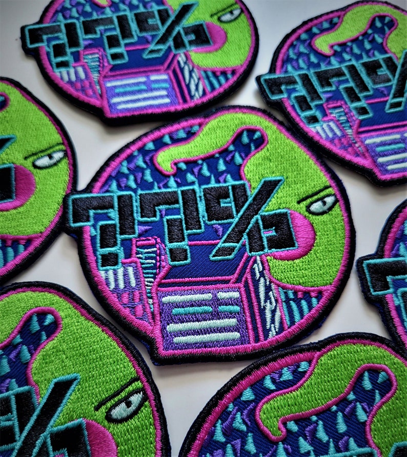 Mob Inspired Anime Collage Embroidery Patch - Etsy