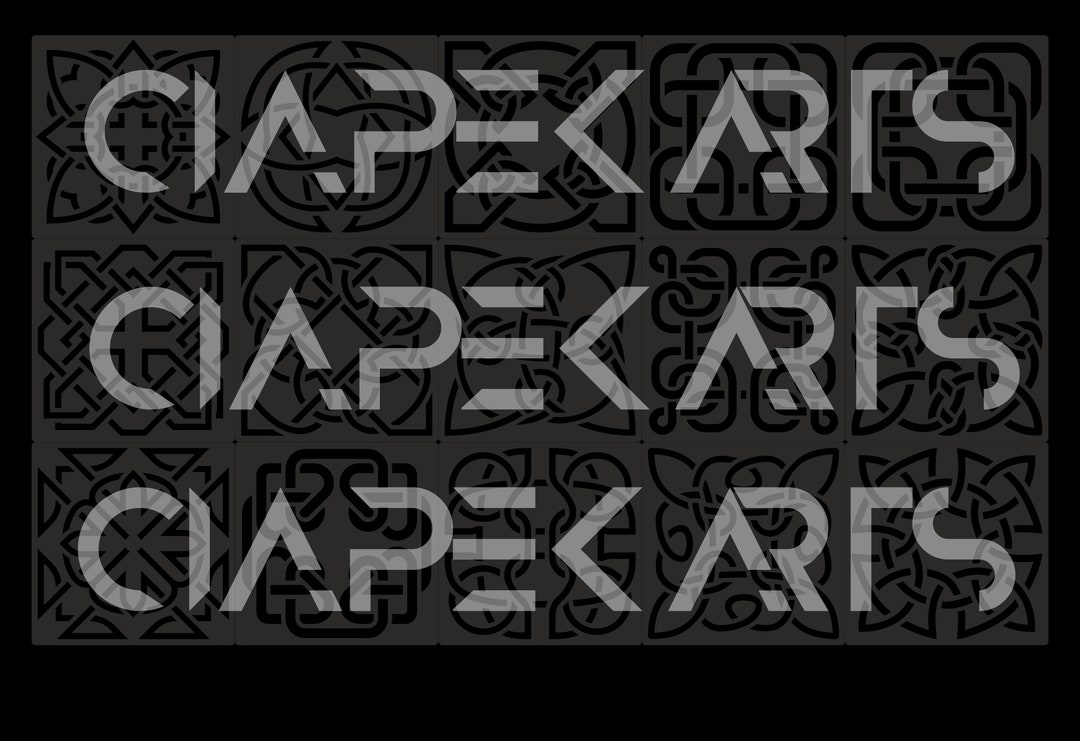 37 Square Celtic Knot DXF SVG Laser Printer Vector CNC - Etsy