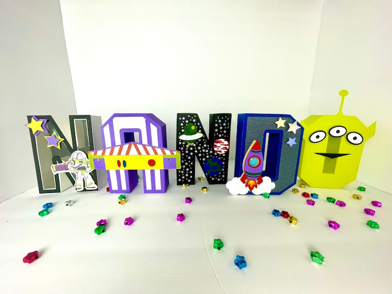 Buzzlight Year Inspired 3D Letters - Etsy