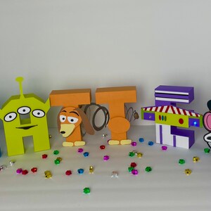 Toy Story Inspired 3D Letters Toy Story Birthday Party Toy Story ...
