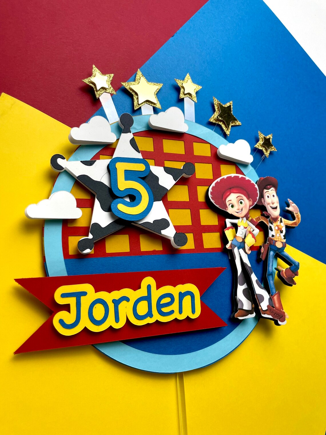 Toy Story Inspired Cake Topper Toy Story Birthday Party - Etsy