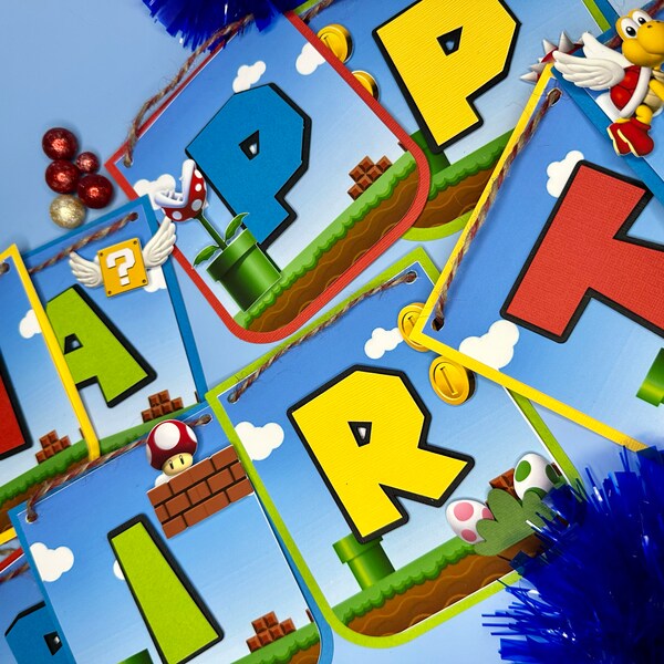 Mario Kart Banner - Etsy