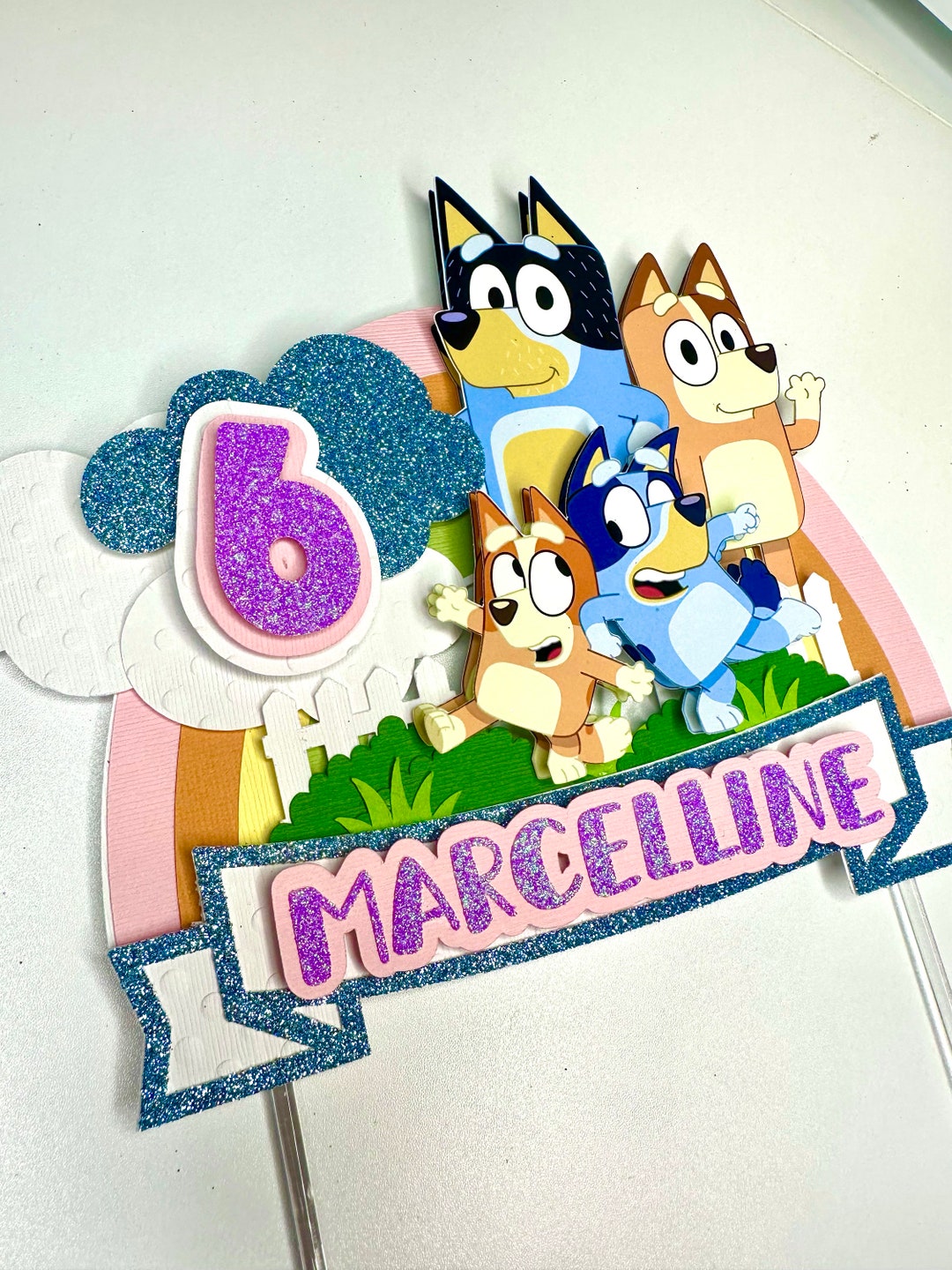 Bluey Cake Topper Bluey Birthday Decor - Etsy