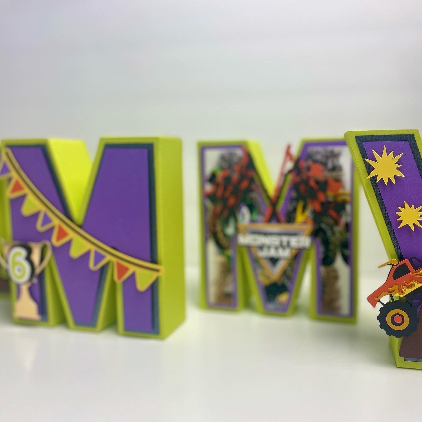 Monster Jam Inspired 3D Letters Monster Truck Party Decor - Etsy