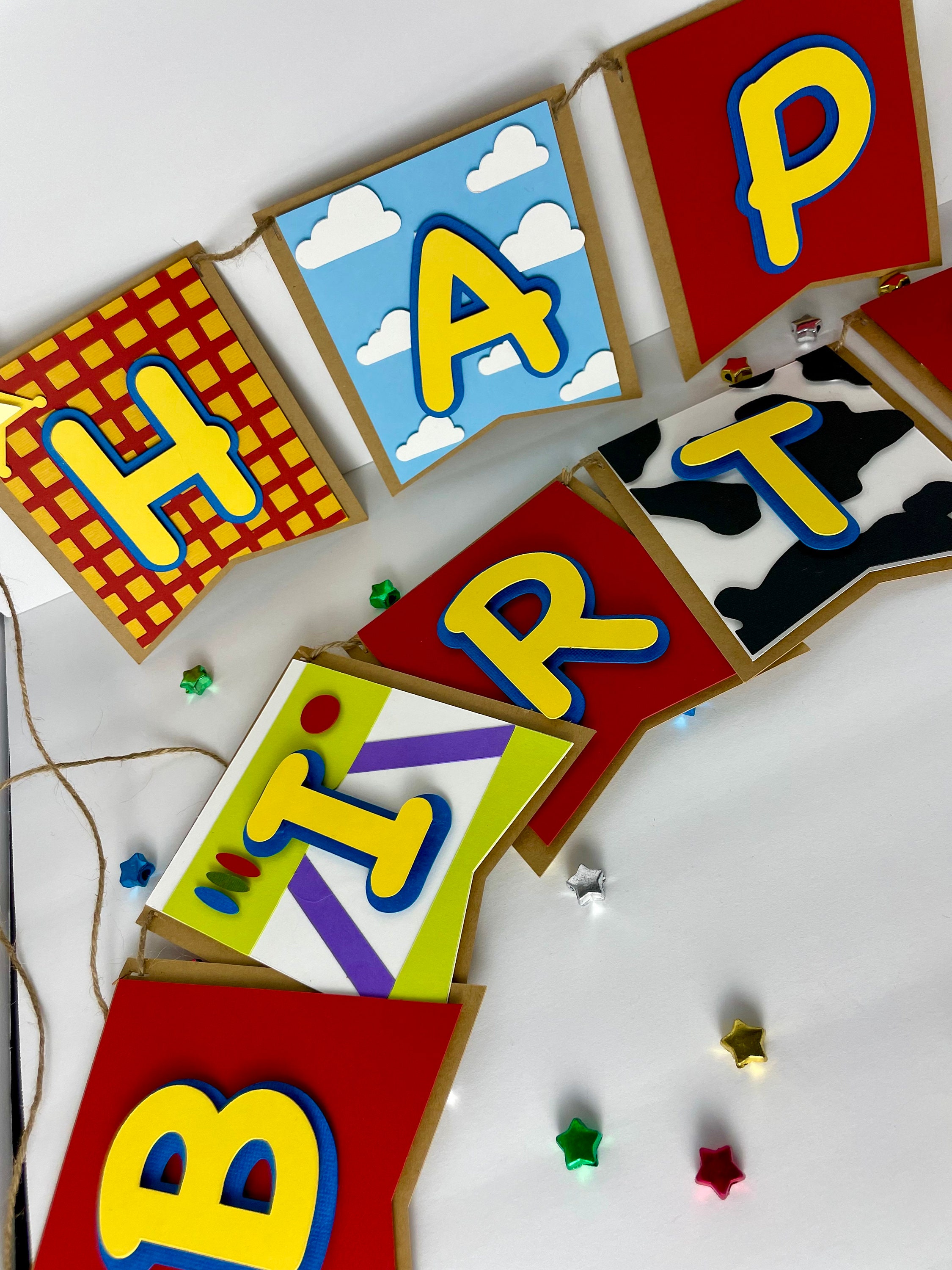 Toy Story Inspired Birthday Banner Toy Story Birthday Party - Etsy UK