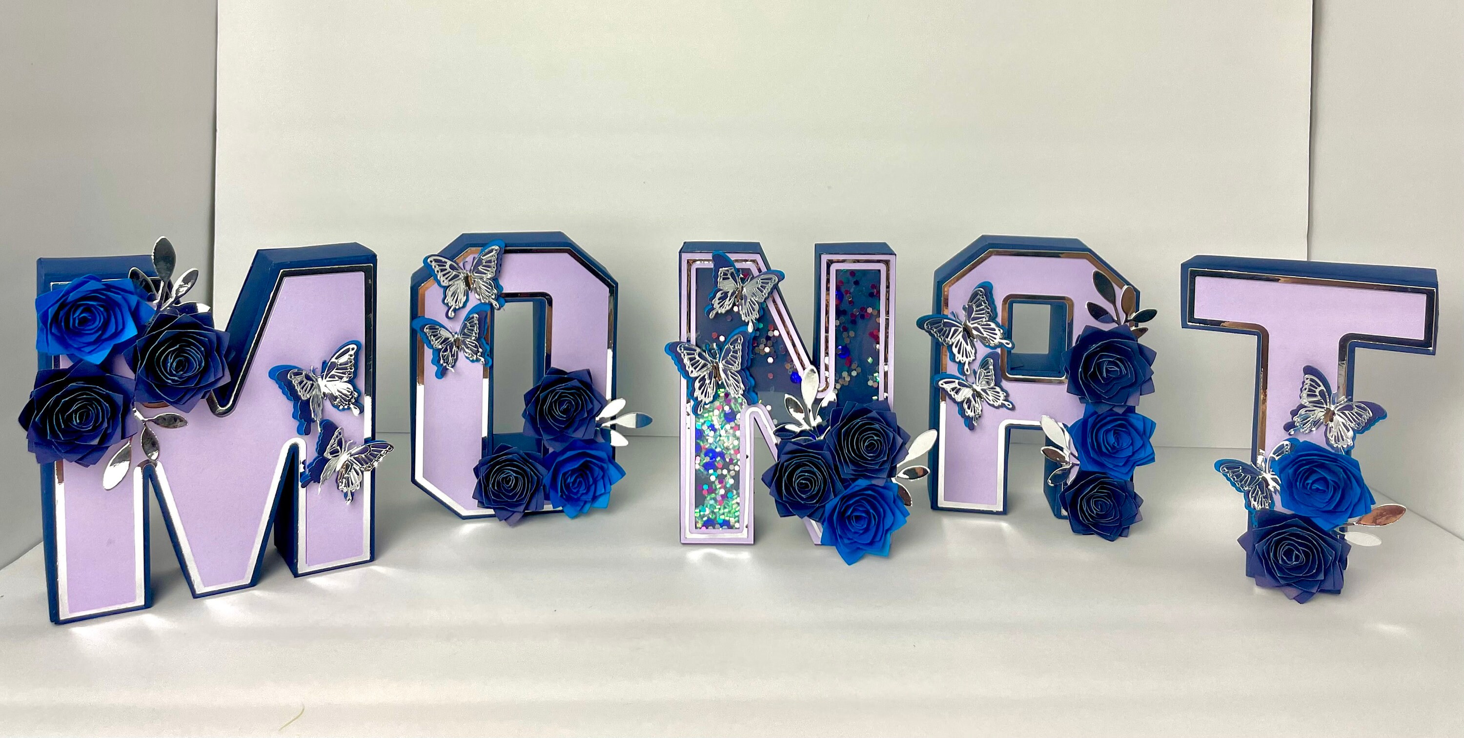 Butterfly and Flower 3D Letter Butterfly Birthday Party - Etsy