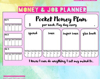 Pocket Money Chart Printable - Etsy UK