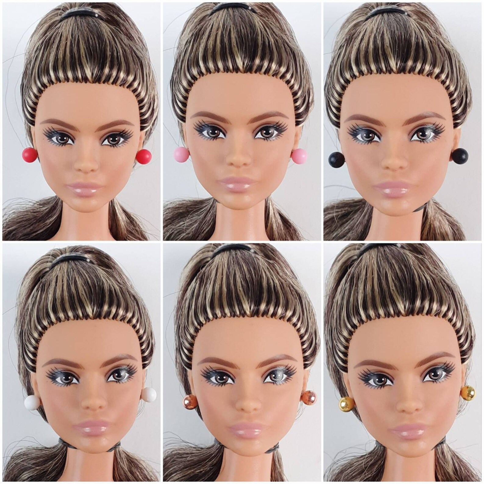 Stud Earrings for Barbie Doll - Etsy