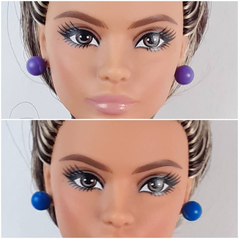 Stud Earrings for Barbie Doll - Etsy