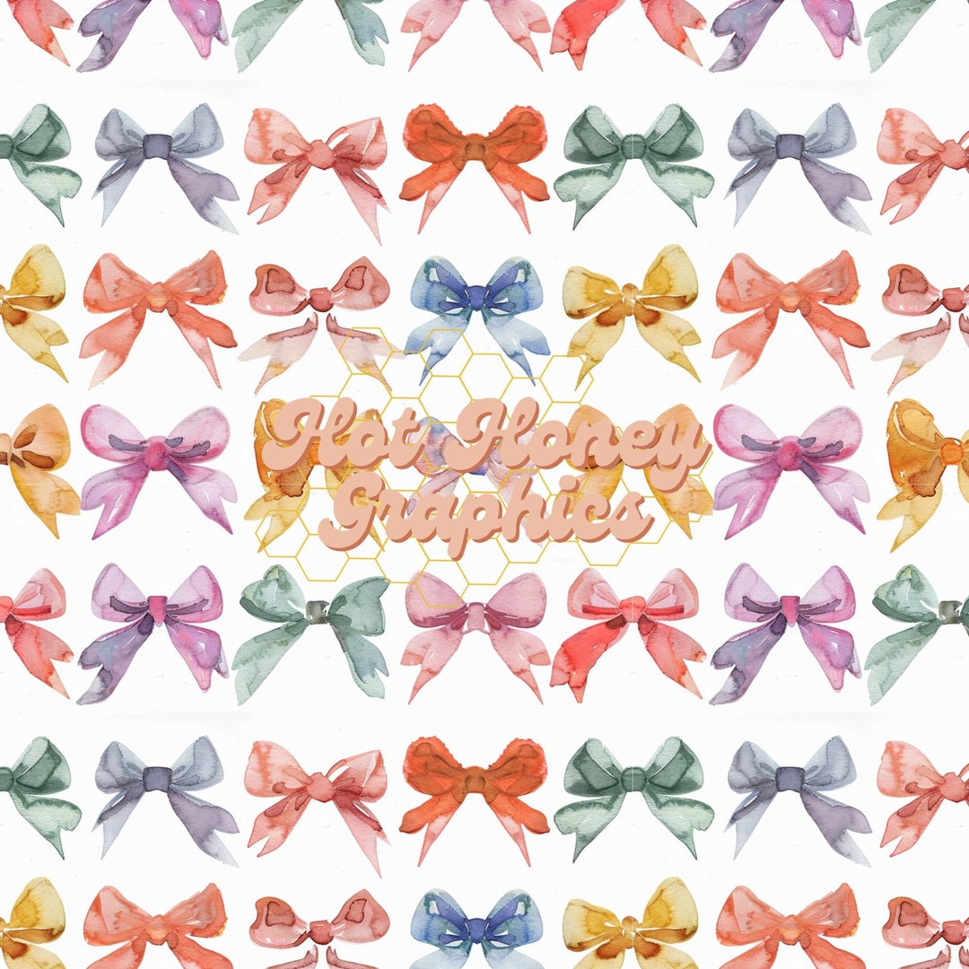 Coquette Seamless Pattern, Bow Seamless Pattern, Coquette Aesthetic ...