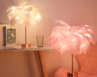 Pink Bedroom Lamp - Etsy