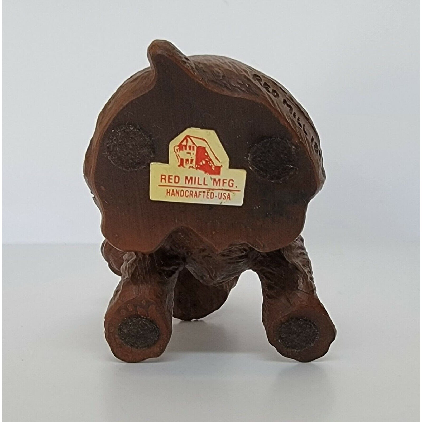 Vintage RED MILL Mfg Crushed Pecan Shell Resin Spaniel Puppy Figurine ...