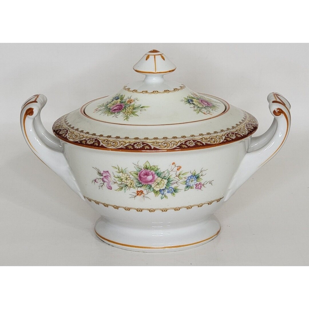 Vintage SANGO China Sugar Bowl W/lid Made in JAPAN 1951 Cottagecore - Etsy
