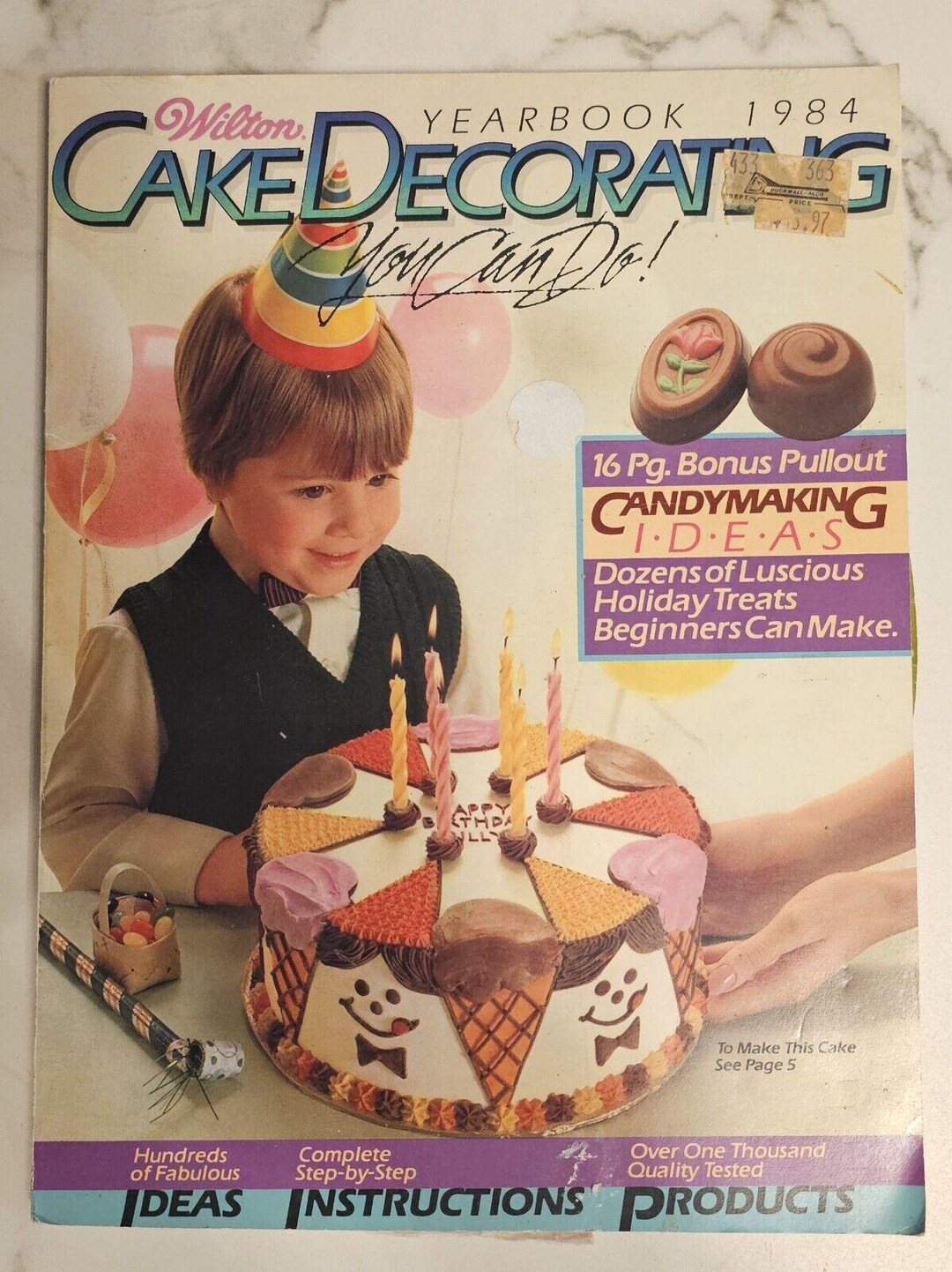 Vintage WILTON Yearbook 1984 Cake Decorating Magazine Instruction Book ...