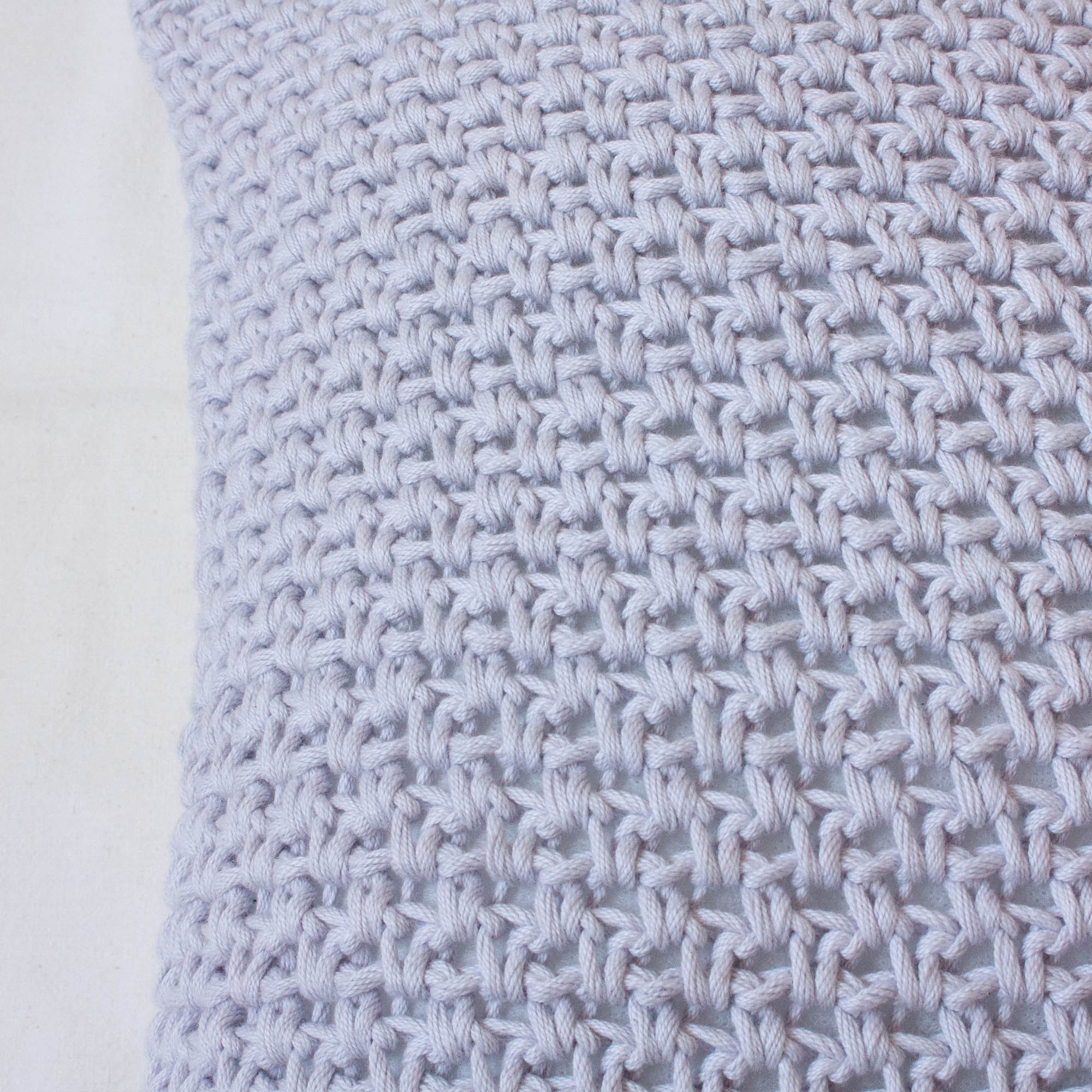 Handmade Crochet Pillow Textures Pastel Lilac Home Decor - Etsy