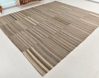 8x11 Oversize Vintage Rug 8x11 Turkish Kilim Rug 8x11 Modern - Etsy