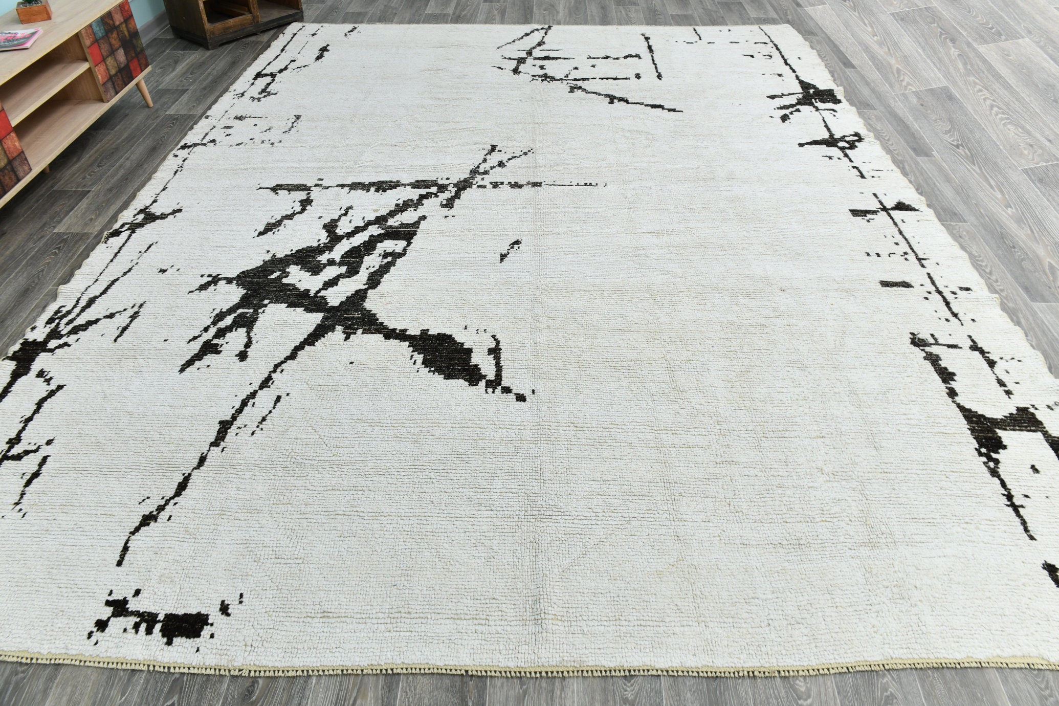 10x12 Large Modern Hemp Area Rug, 10x12 Turkish Vintage Rug, 10x12 Rug ...