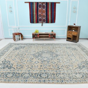 11x14 Persian Large Area Rug, 11x14 Vintage Floral Oversize Living Room ...