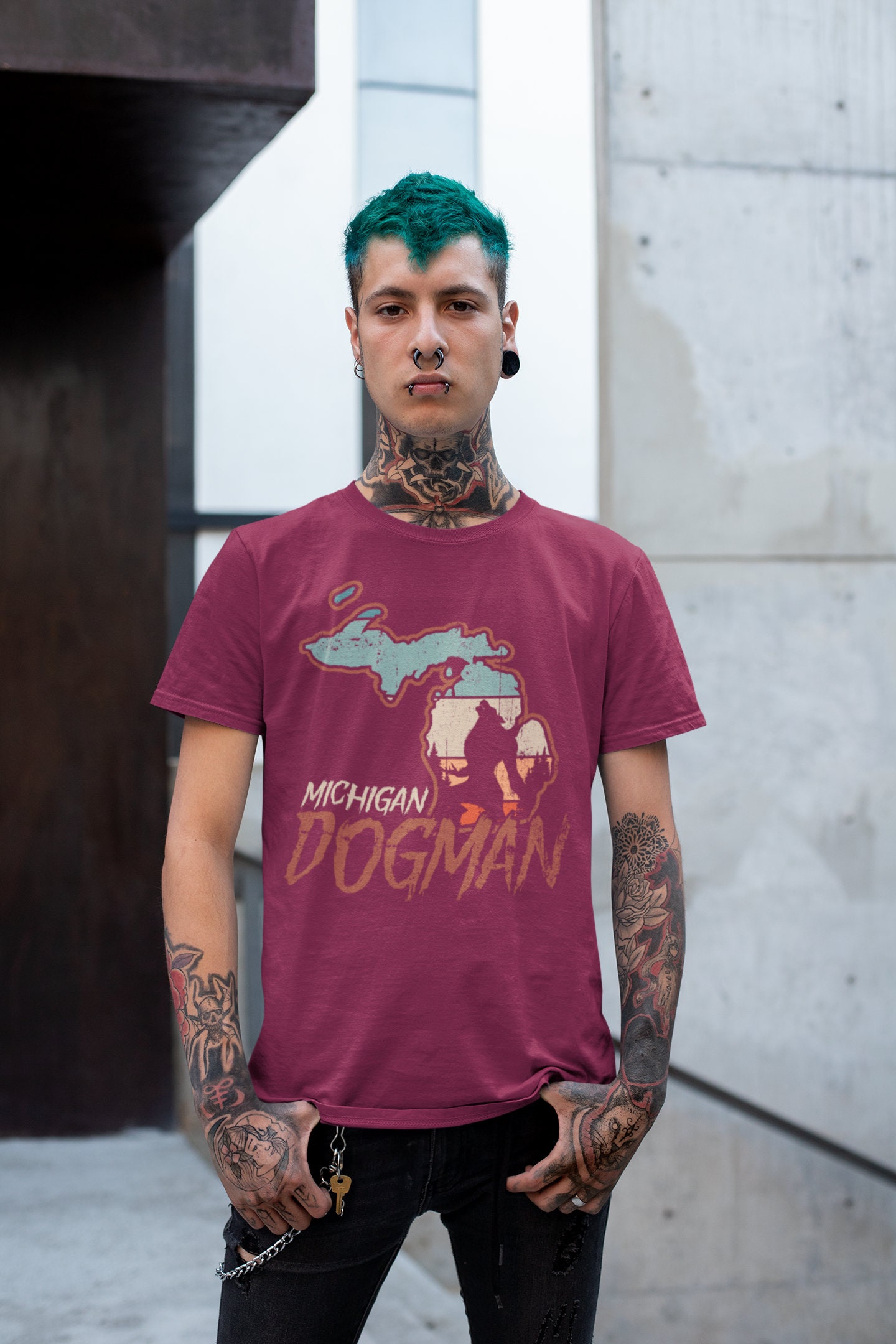 Cryptid Shirt Michigan Dogman Folklore Werewolf Urban Legend - Etsy