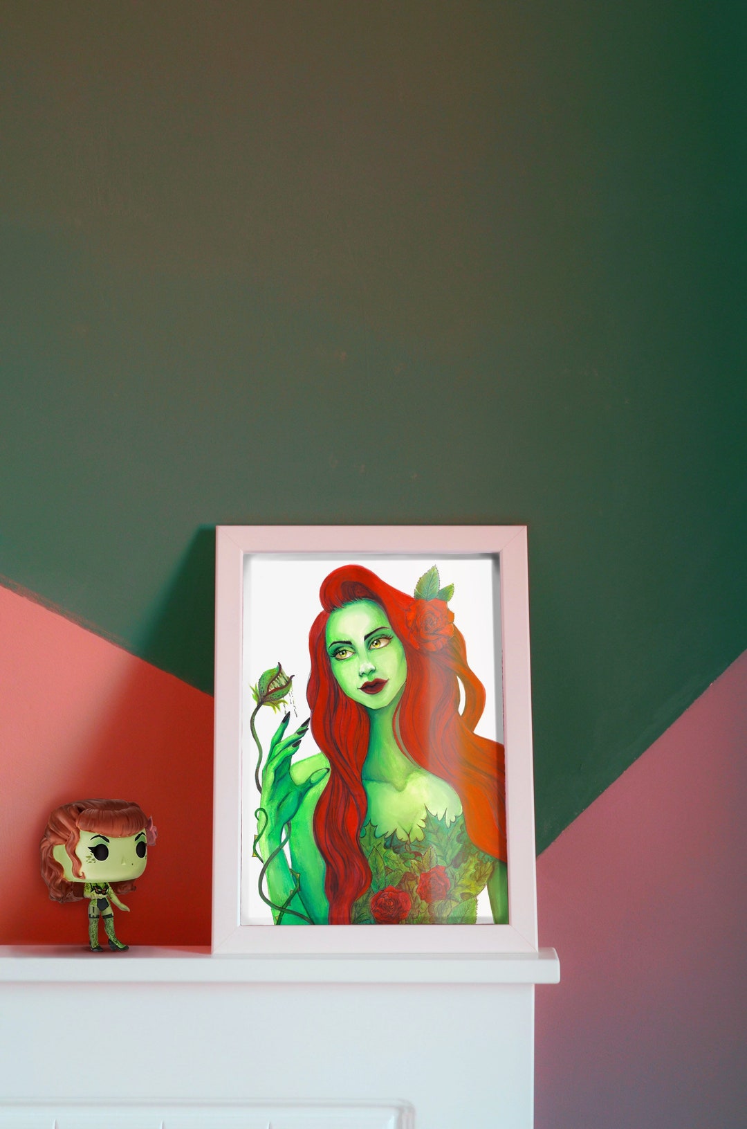 Poison Ivy Inspired Water-colour Painting A4 Print - Etsy