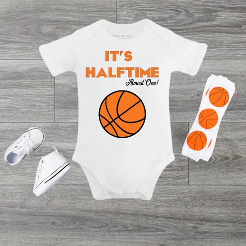 It's Halftime Basketball Half Birthday Milestone - Etsy