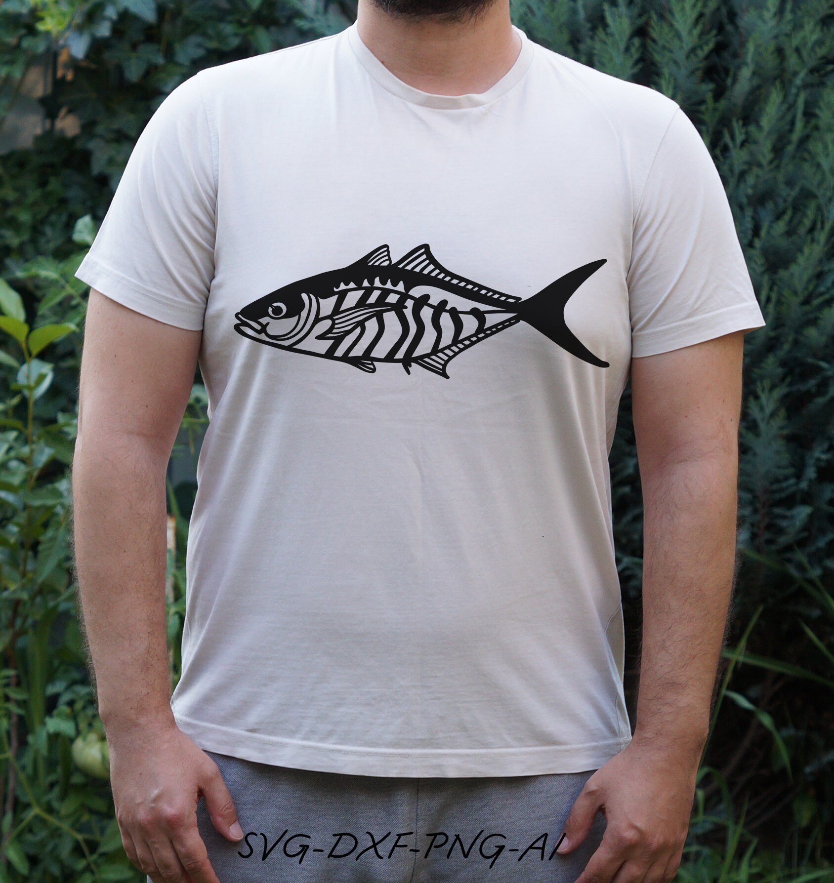 Bar Jack Fish Hand Drawn SVG/DXF File for Laser, Cnc Plasma Cut, Cricut ...