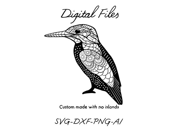 Home & Hobby Kingfisher 1462 Stencil Digital Download Laser Cricut Cut ...