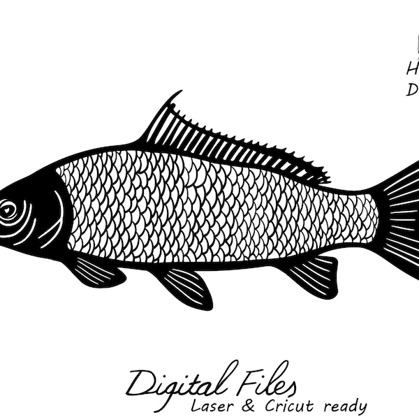 Carp Fish Dxf - Etsy