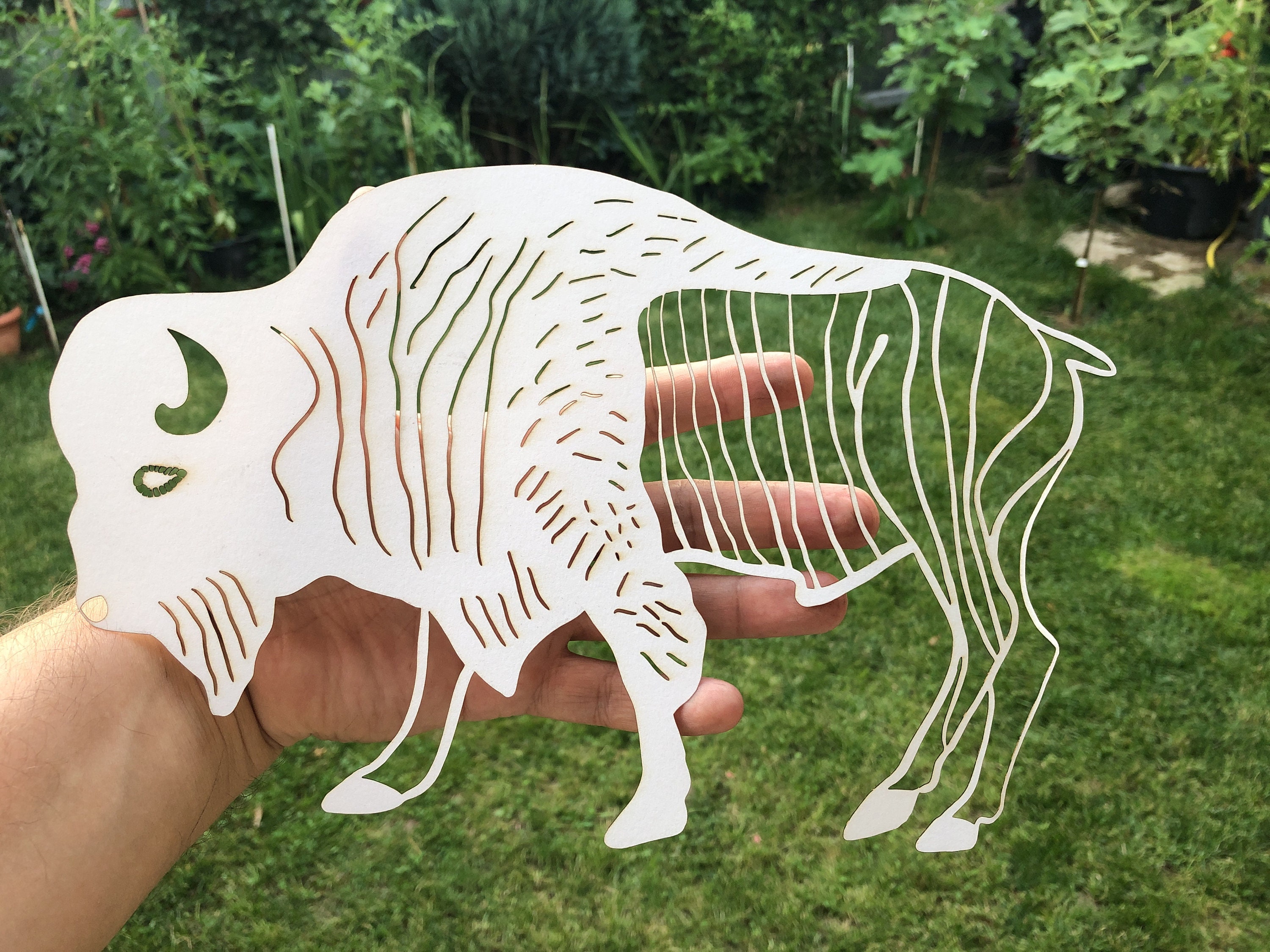 Bison SVG/DXF File for Laser Cut, Cnc Router, Plasma, Cricut - Cutting ...