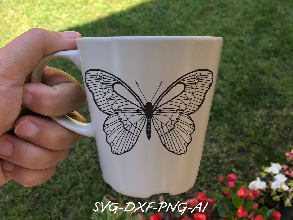 Papilio Gallienus Swallowtail Butterfly Tattoo Stencil SVG/DXF for ...