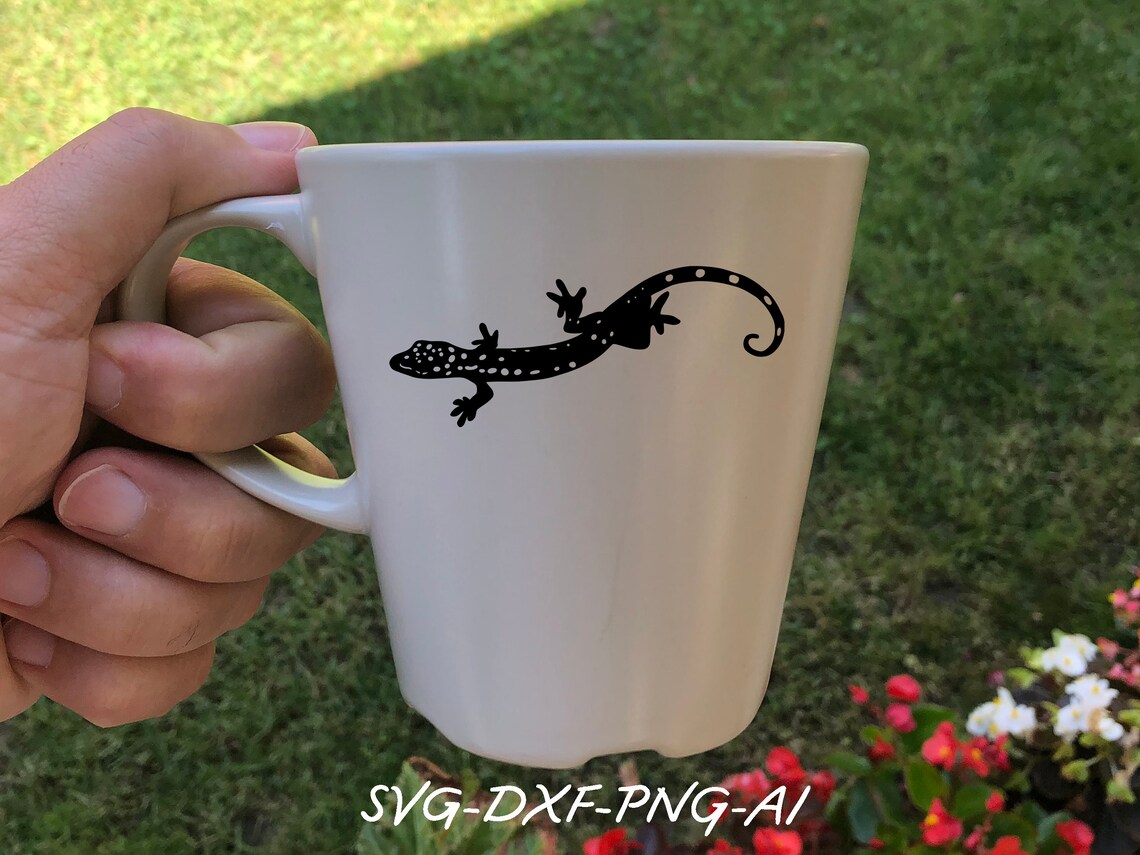 Gekko Hand Drawn SVG Clipart, Laser Cut Gekko DXF, Cnc Plasma Cut Gekko ...