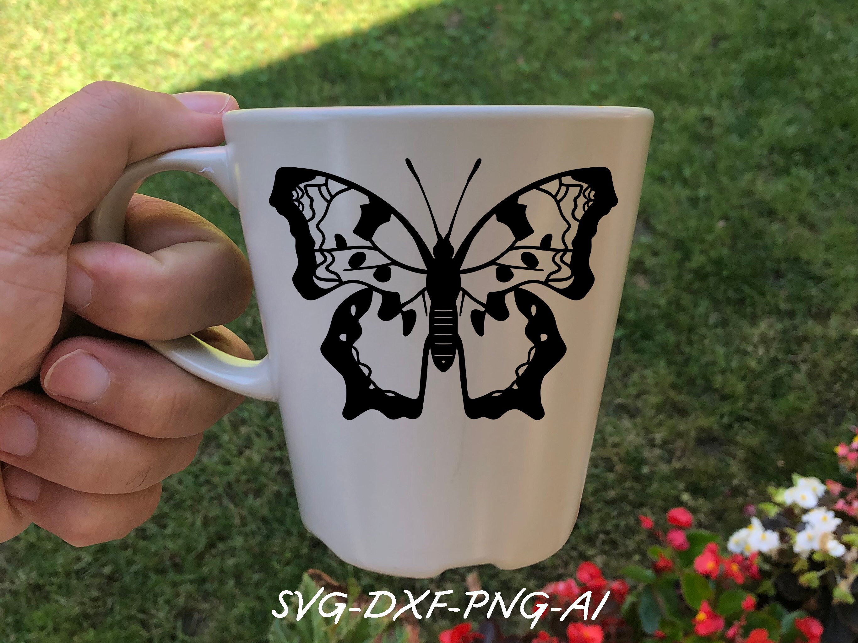 Eastern Comma Butterfly Hand Drawn SVG Clipart, Laser Cut Butterfly ...