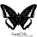 Cynthia Butterfly Tattoo Stencil SVG/DXF for Laser Cut, Cnc Cut, Plasma ...