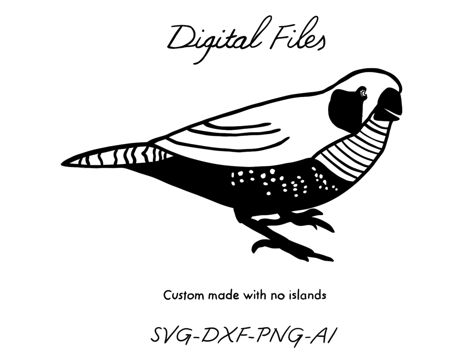 Bird SVG/DXF File for Laser Cut, Cnc Router, Plasma, Cricut Cutting ...