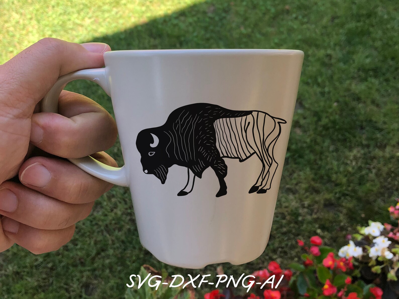 Bison SVG/DXF File for Laser Cut, Cnc Router, Plasma, Cricut - Cutting ...