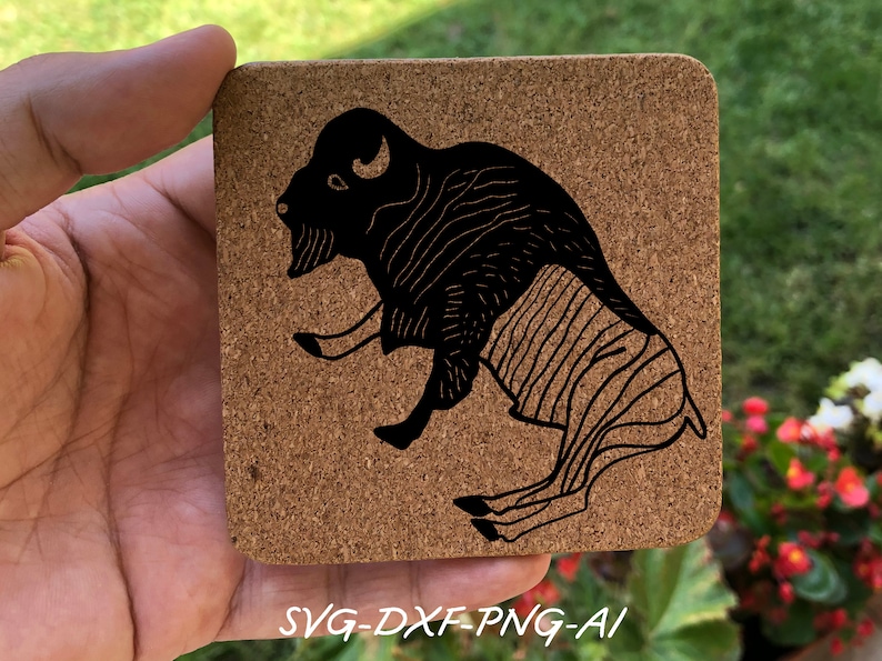 Bison SVG/DXF File for Laser Cut, Cnc Router, Plasma, Cricut - Cutting ...