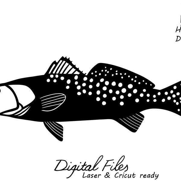 Sea Trout Dxf File - Etsy