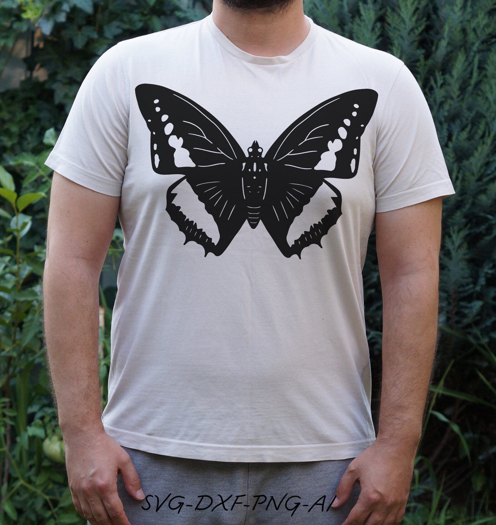 Cynthia Butterfly Tattoo Stencil SVG/DXF for Laser Cut, Cnc Cut, Plasma ...