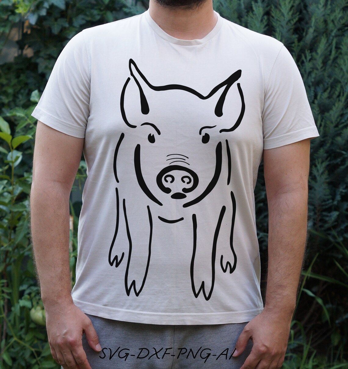Pig SVG/DXF File for Laser Cut, Cnc Router, Plasma, Cricut - Cutting ...